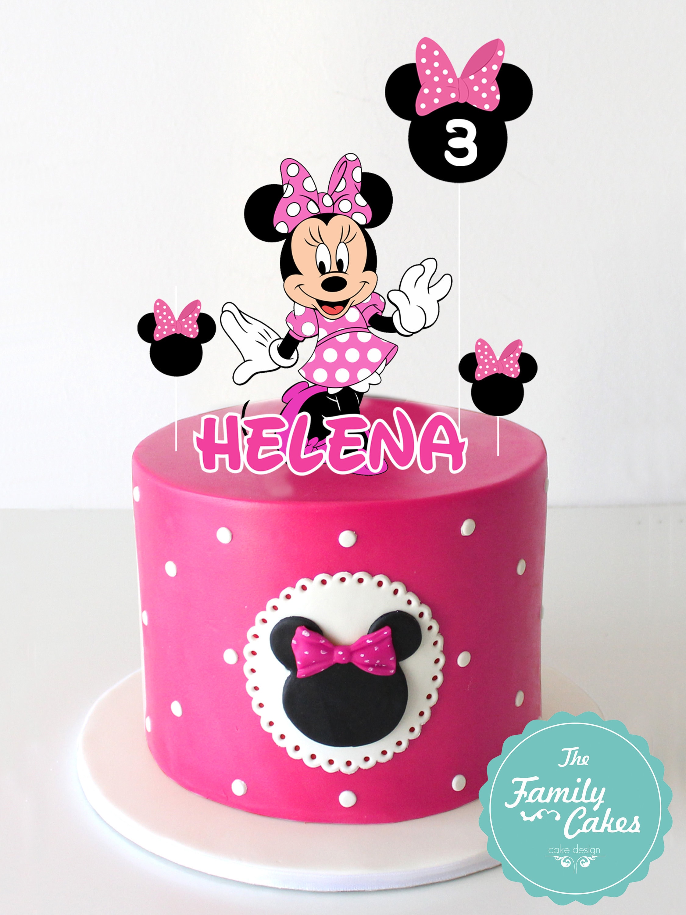 Paper & Party Supplies personalized Minnie cake topper Minnie Mouse ...