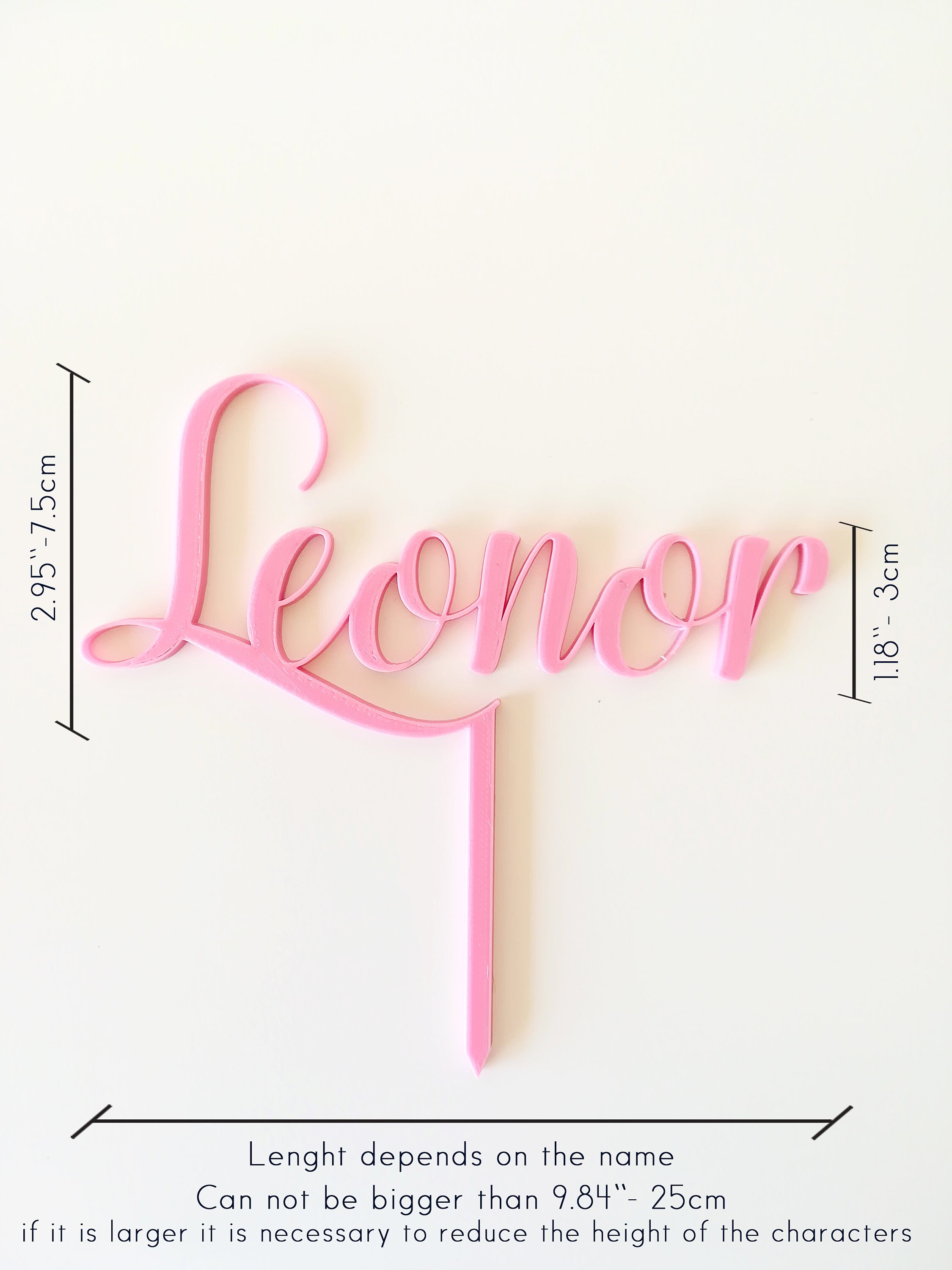 Name Cake Topper Personalized Name Cake Topper Custom | Etsy