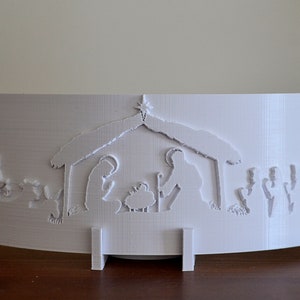 Nativity Scene Tea Light,nativity Decoration,christmas,lithophane ...