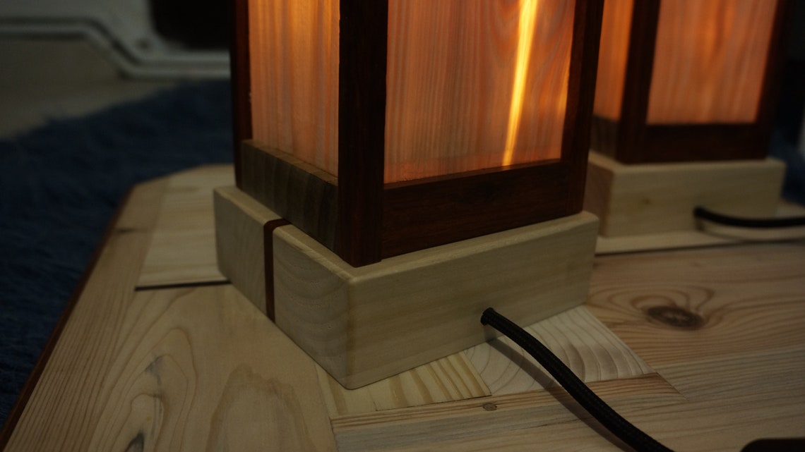 Handmade Wooden Desk Lantern - Etsy