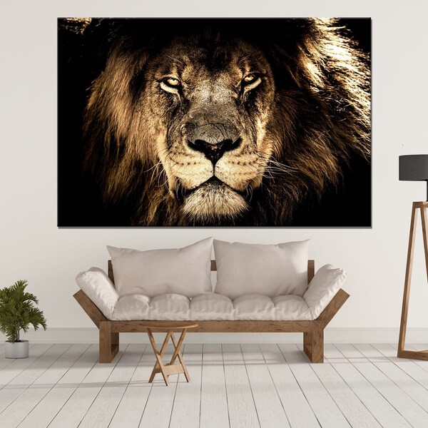 Lion Print - Etsy
