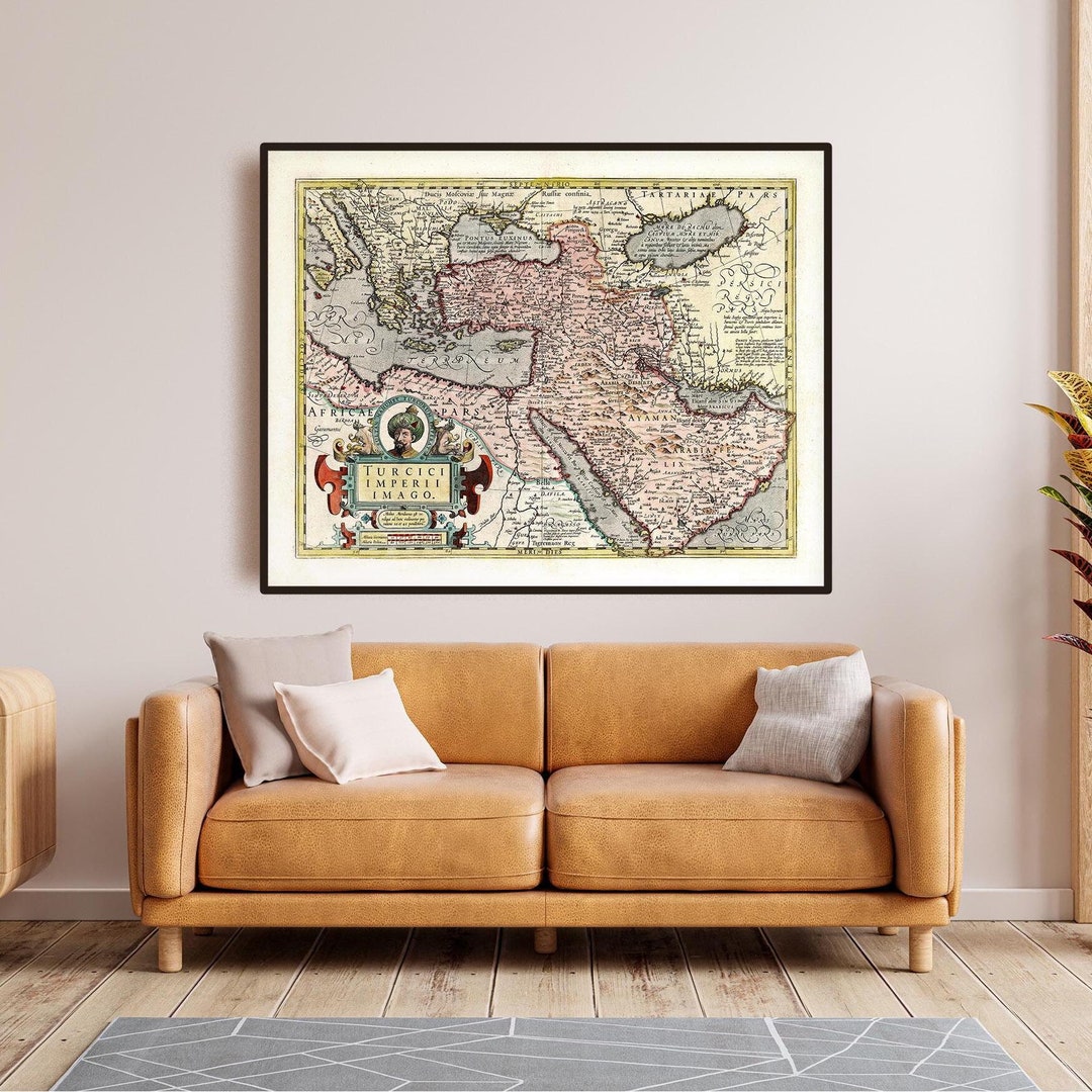 Antique Map of the Turkish Empire – Historical Ottoman Cartography - Etsy