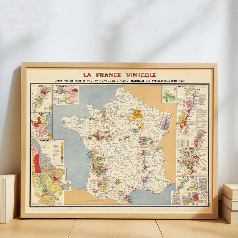 Antique French Grape Wine - Etsy UK