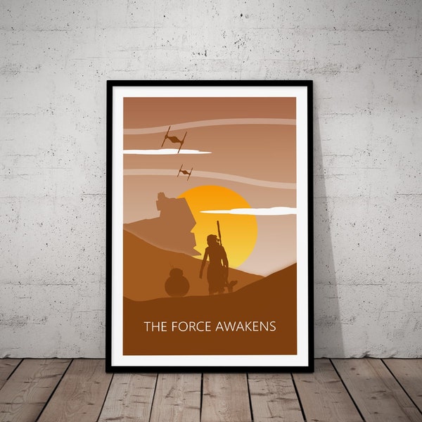 Force Awakens Poster - Etsy
