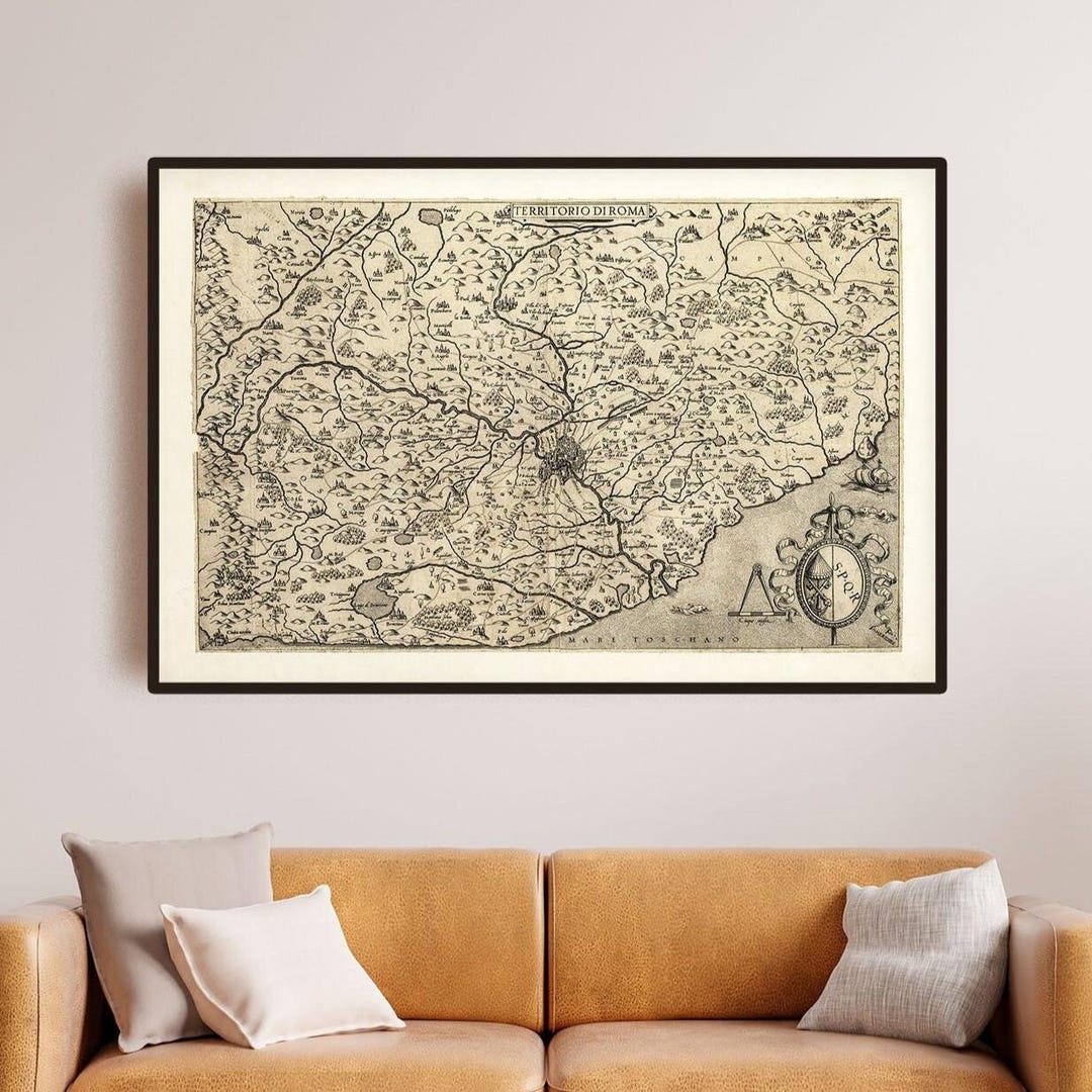 Vintage Rome Map - Experience the Eternal City's Rich History - Etsy