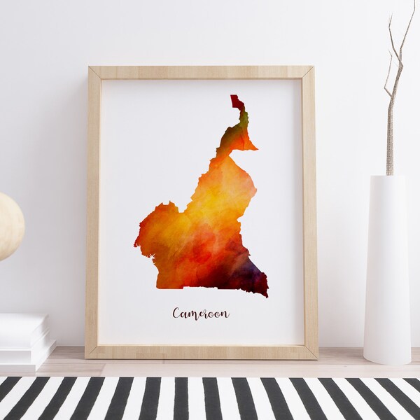 Cameroon Travel Poster - Etsy
