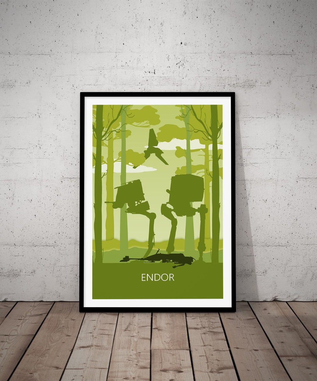 A Tribute to the Forest Moon of Star Wars Endor Poster - Etsy