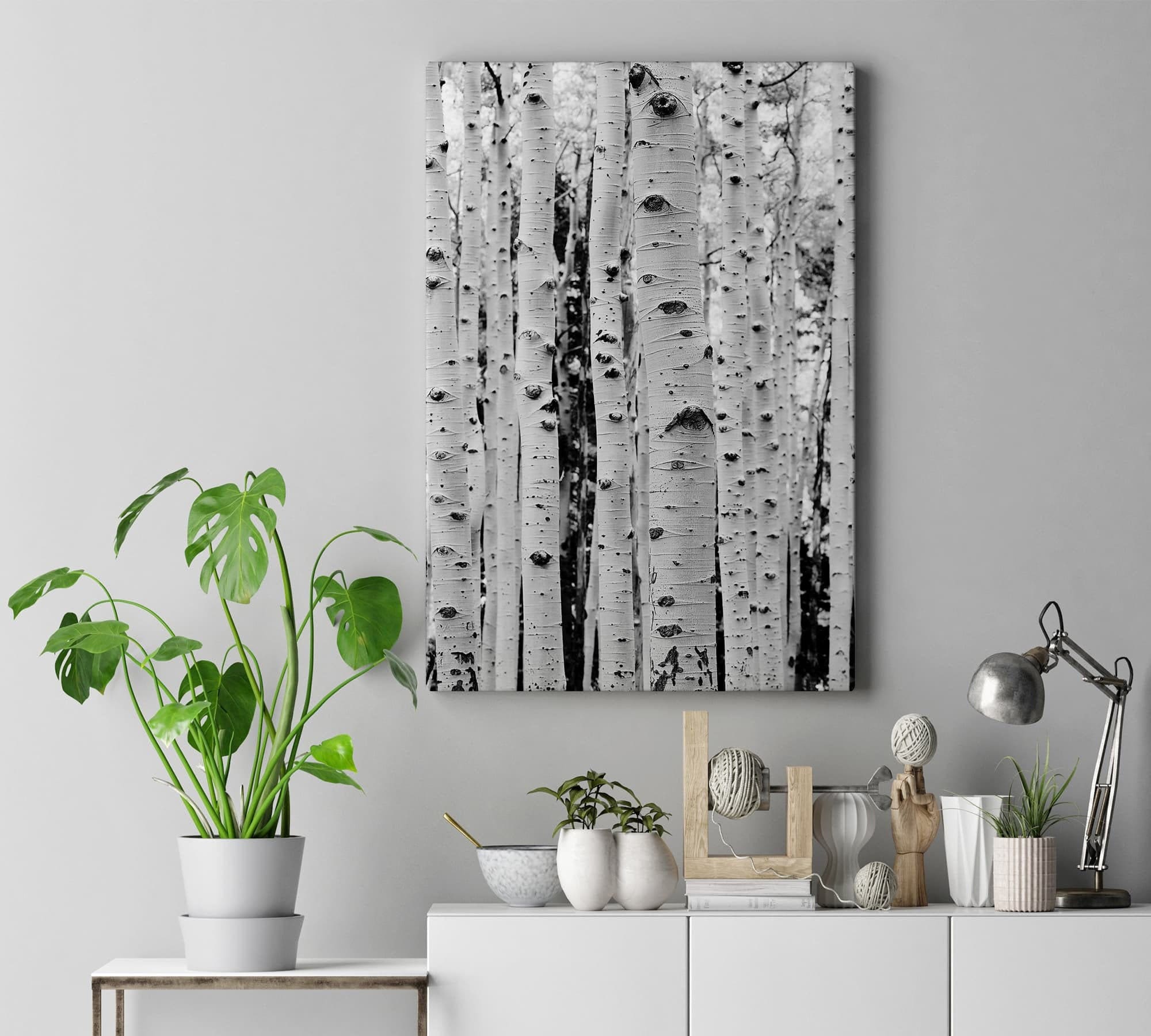 Birch Tree Canvas Print Gift Forest Wall Art Decor Ready to - Etsy