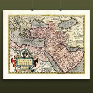 Antique Map of the Turkish Empire – Historical Ottoman Cartography - Etsy