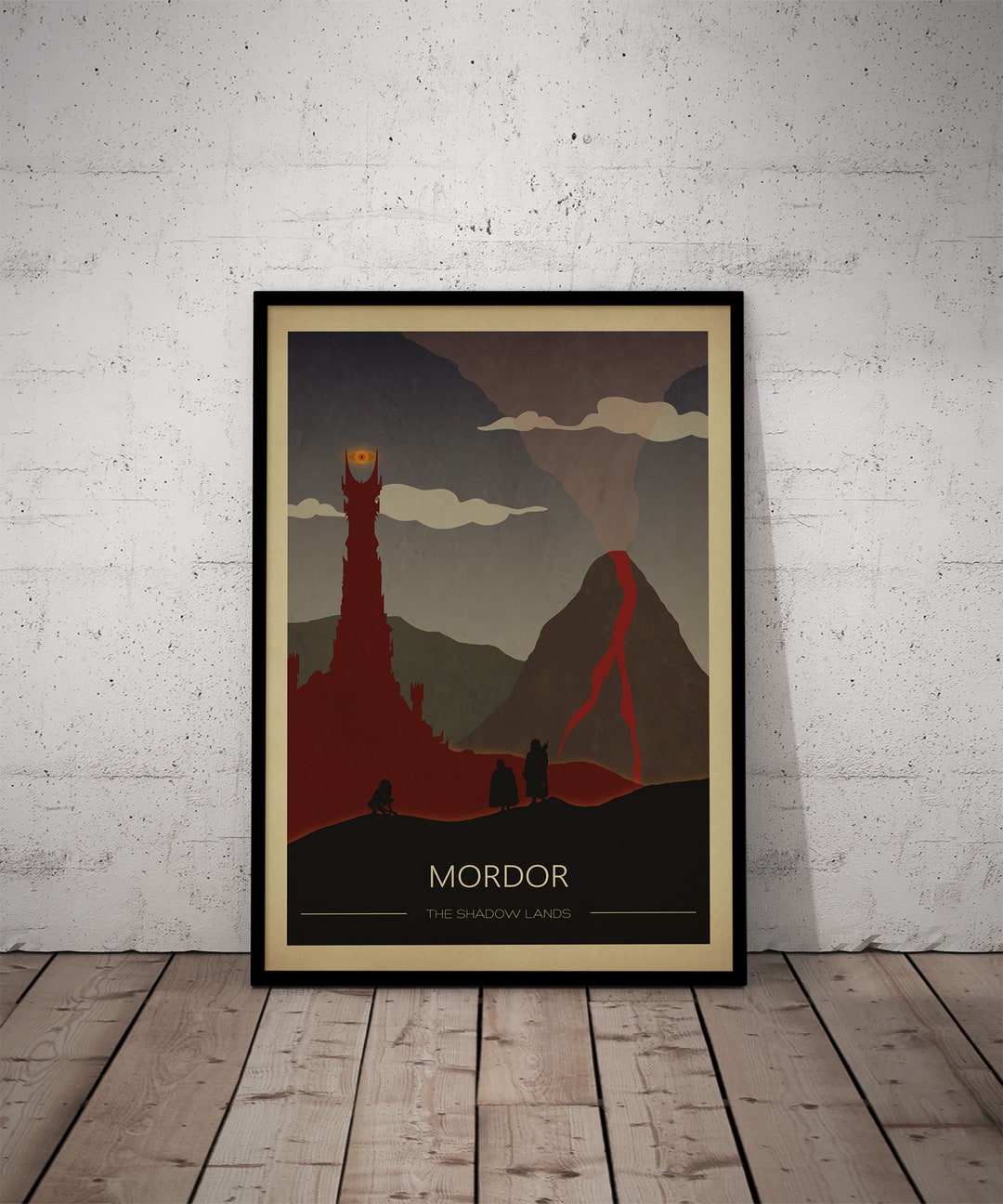 Lord of the Rings Mordor Poster: Journey Into the Heart of Darkness - Etsy