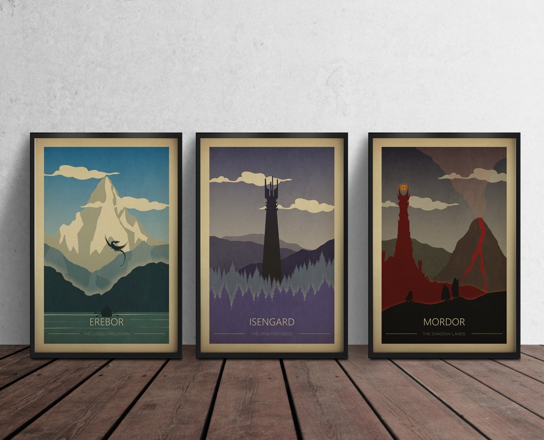 Lord of the Rings Posters Set: Embark on a Journey Through Middle-earth ...