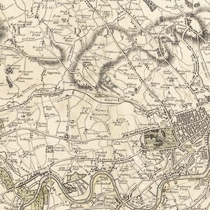 Fairburn’s Map of London – 12-mile Radius Vintage Circular Map - Etsy