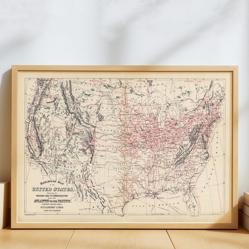 Railroad Poster - Etsy