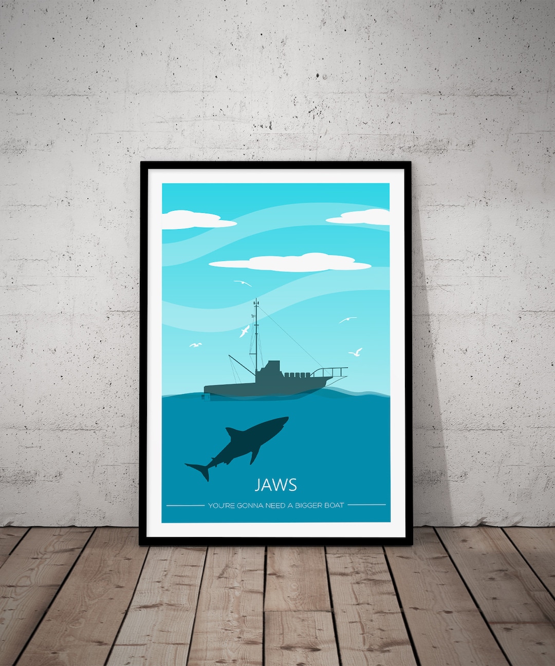 Dive Into Classic Cinema: Jaws Orca Boat Poster - Etsy