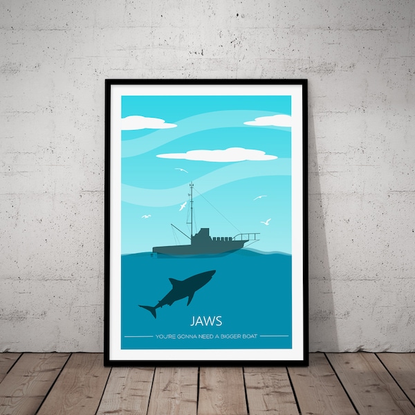 Jaws Orca Boat Print - Etsy