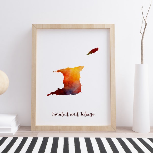 Trinidad Map Poster - Etsy