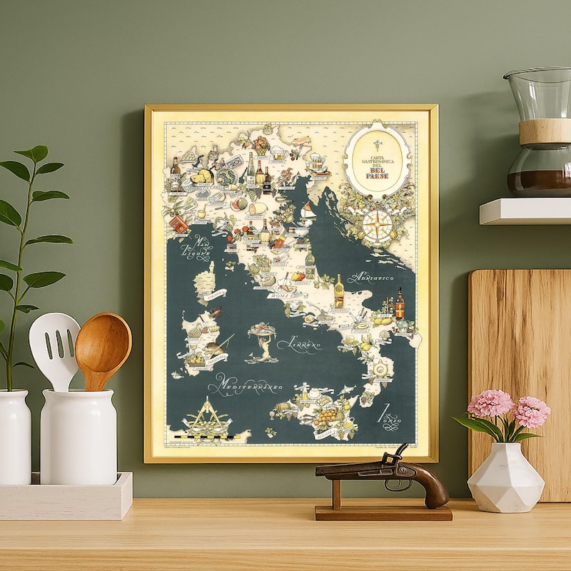 Map of Pasta - Etsy UK