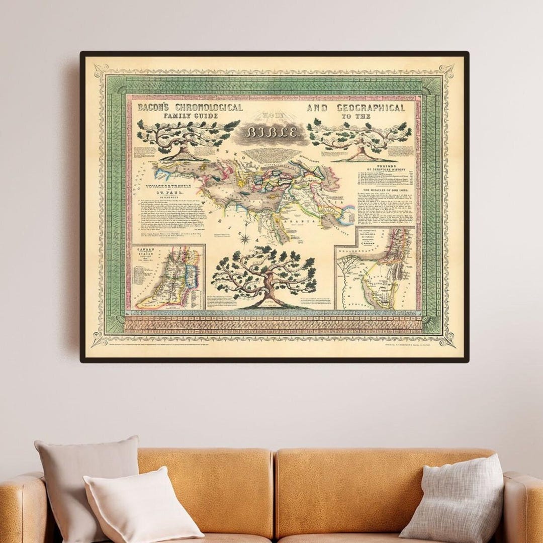 Bible Bacon's Chart Chronological Poster: Unveiling the Divine Tapestry ...