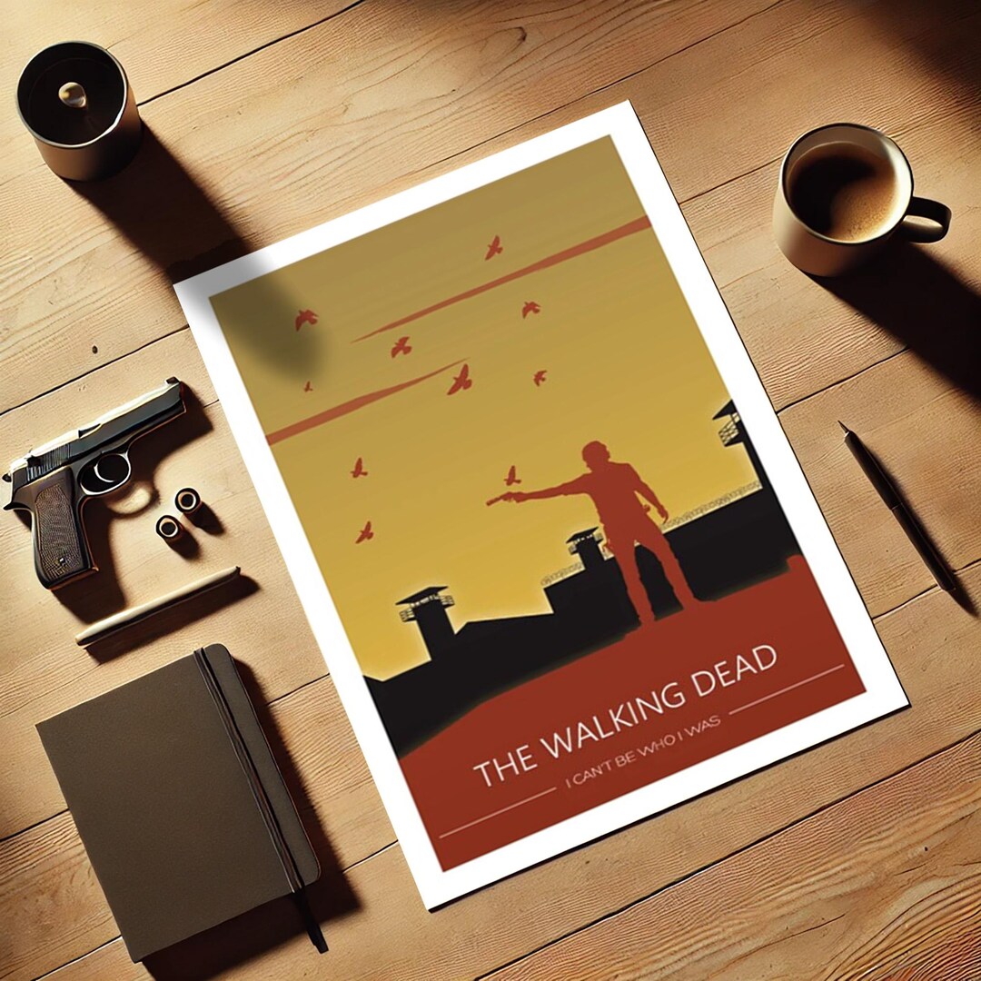 Rick Grimes Walking Dead Poster: Survive the Apocalypse - Etsy