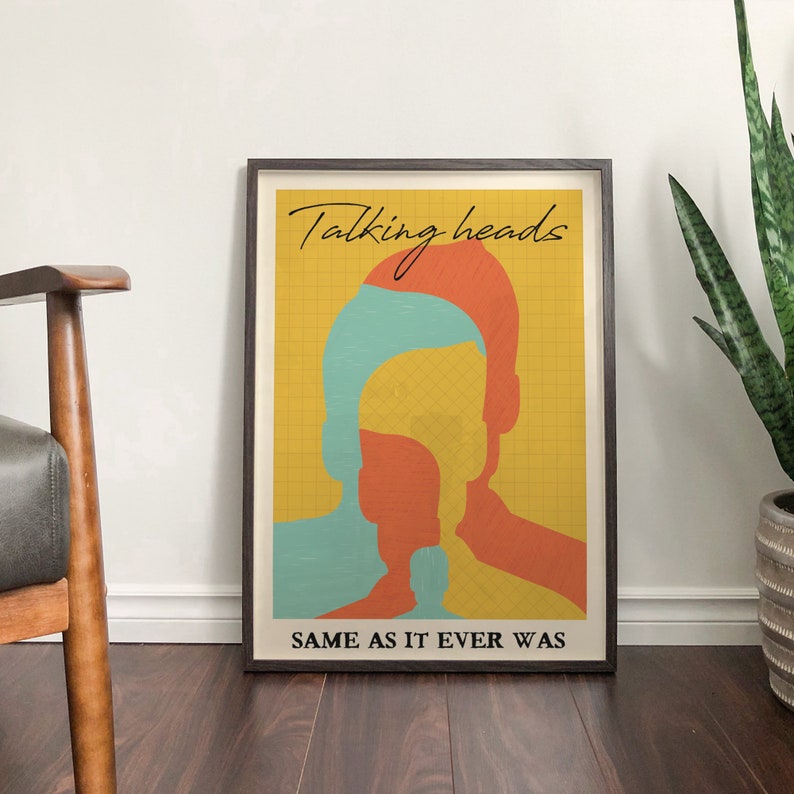 Talking Heads poster David Byrne print Once in a Lifetime | Etsy Talking Heads poster David Byrne print Once in a Lifetime | Etsy