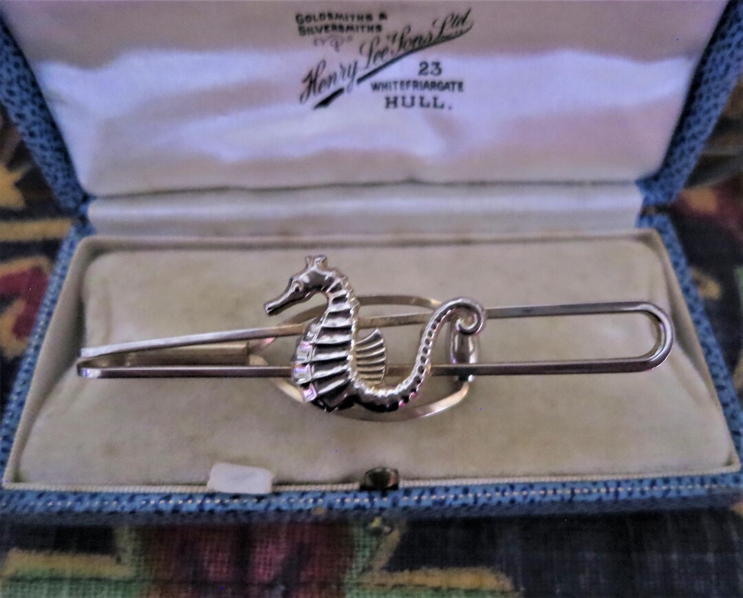 Vintage Stratton Gold Tone Seahorse Design Tie Clip - Etsy