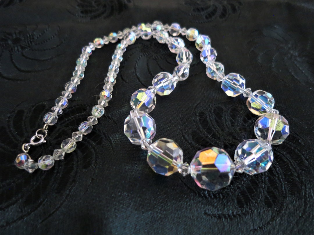Beautiful Vintage Art Deco Chain Link Faceted and Graduated - Etsy