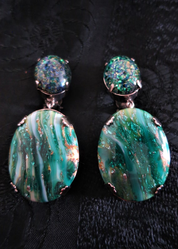 1990s Vintage Statement French Made Leather Party Pum… - Gem