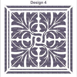 Set of 4 Greek Style Stencils for Tiles, Walls & Craft, Choose Size - Etsy