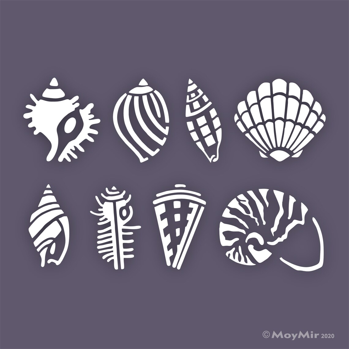 Decorative Shell Stencil Craft Scrapbooking Quilting Template - Etsy Canada