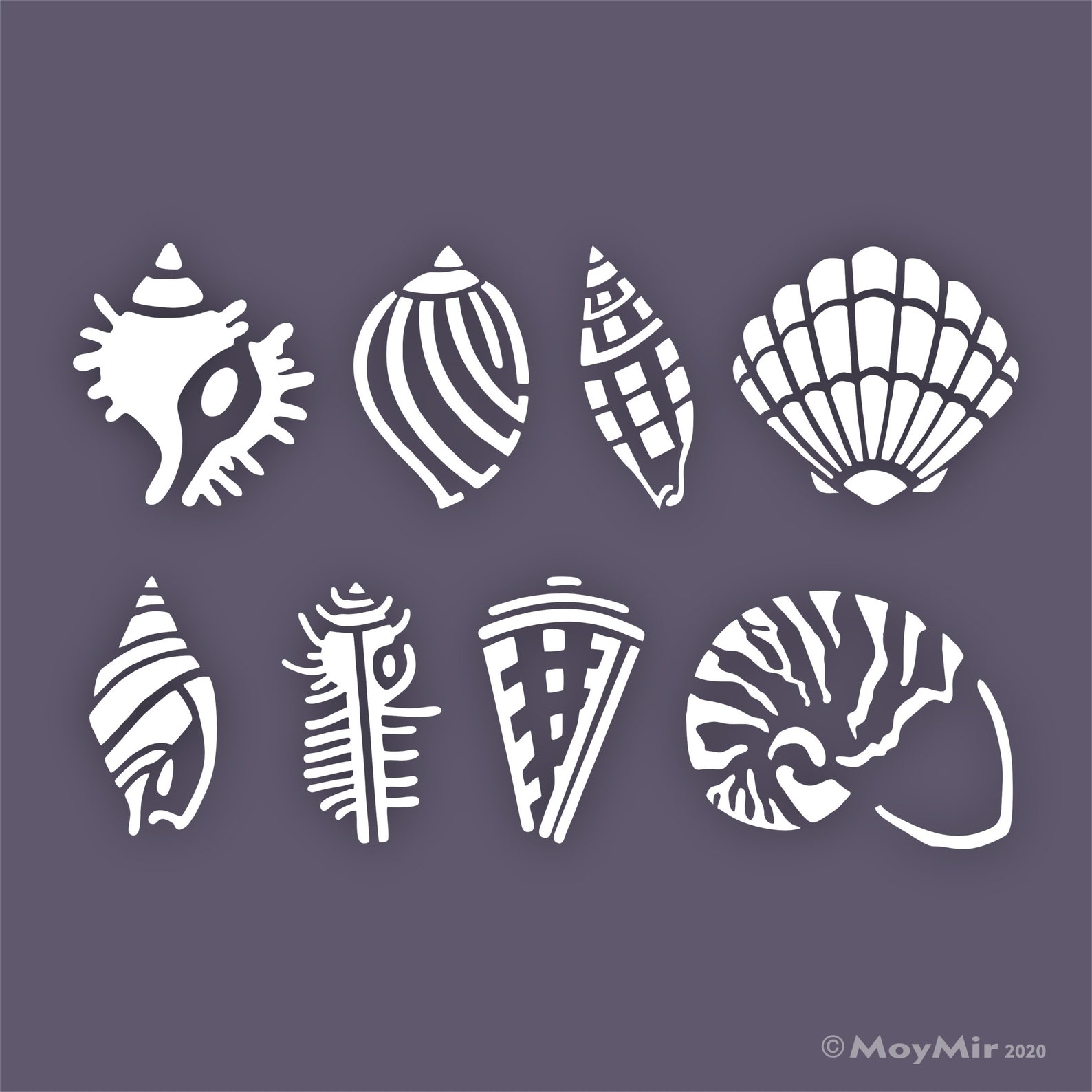 Decorative Shell Stencil Craft Scrapbooking Quilting Template - Etsy