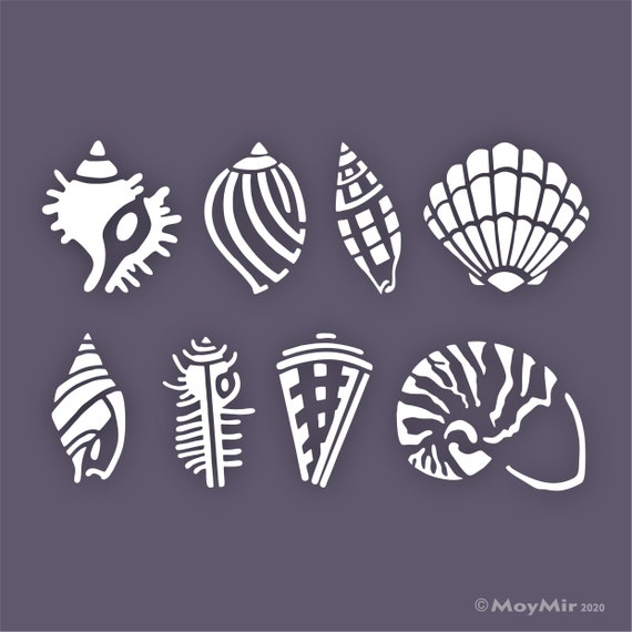 Decorative Shell Stencil Craft Scrapbooking Quilting Template - Etsy