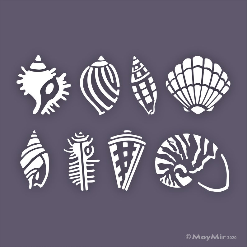 Decorative Shell Stencil Craft Scrapbooking Quilting Template - Etsy