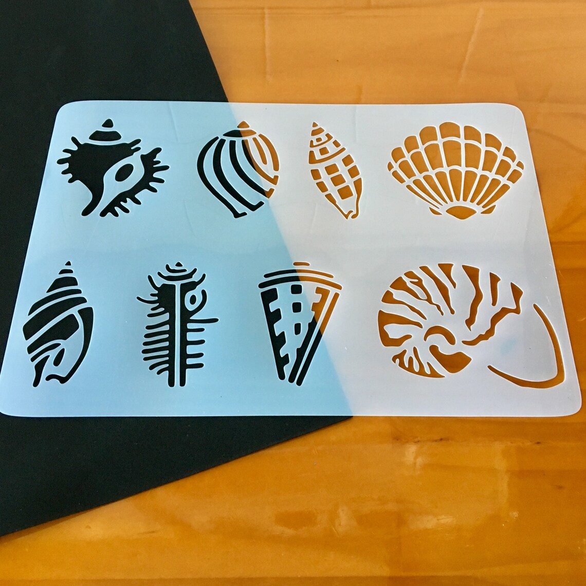 Decorative Shell Stencil Craft Scrapbooking Quilting Template | Etsy