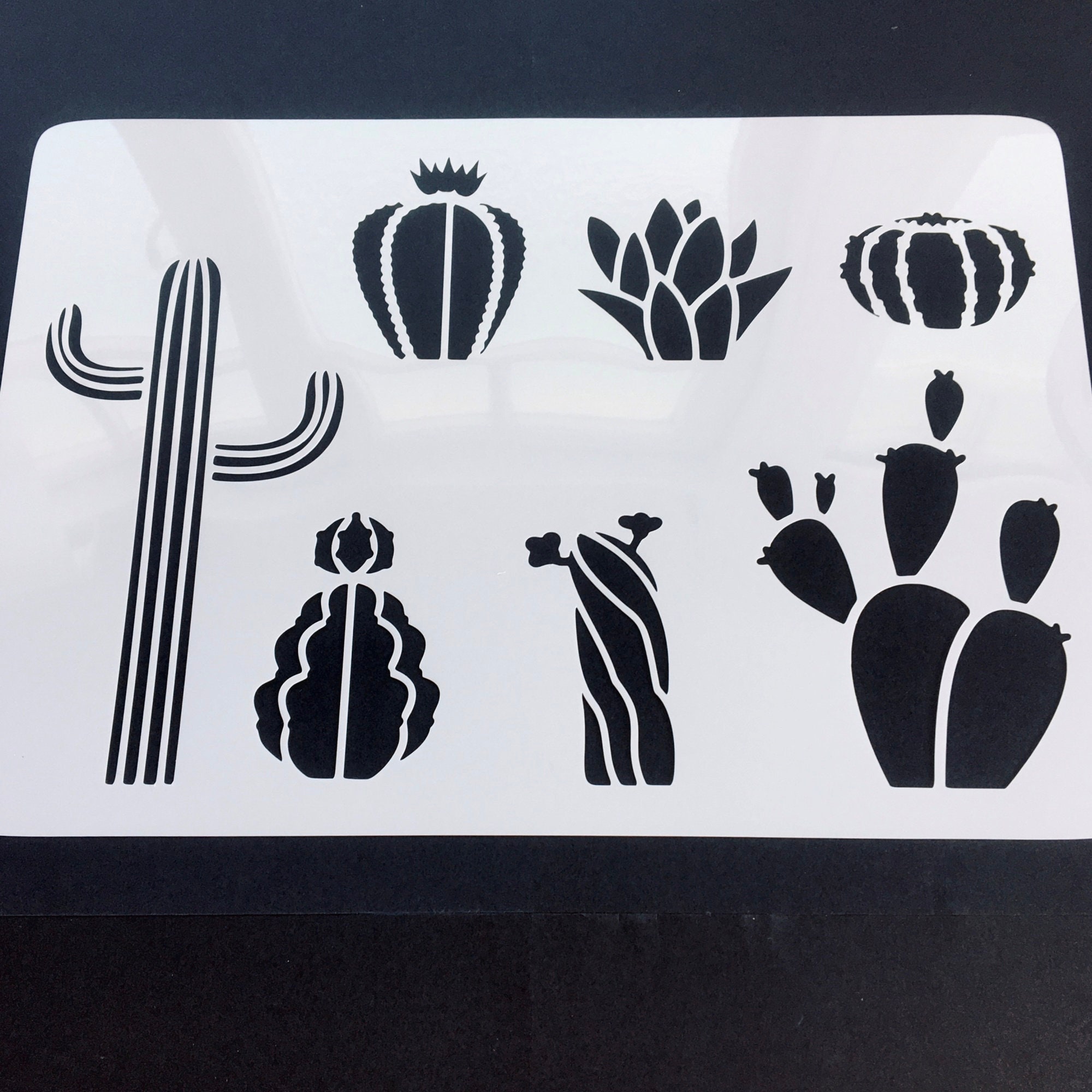 Cacti Stencil Template for Art Craft Fabric Scrapbooking etc | Etsy