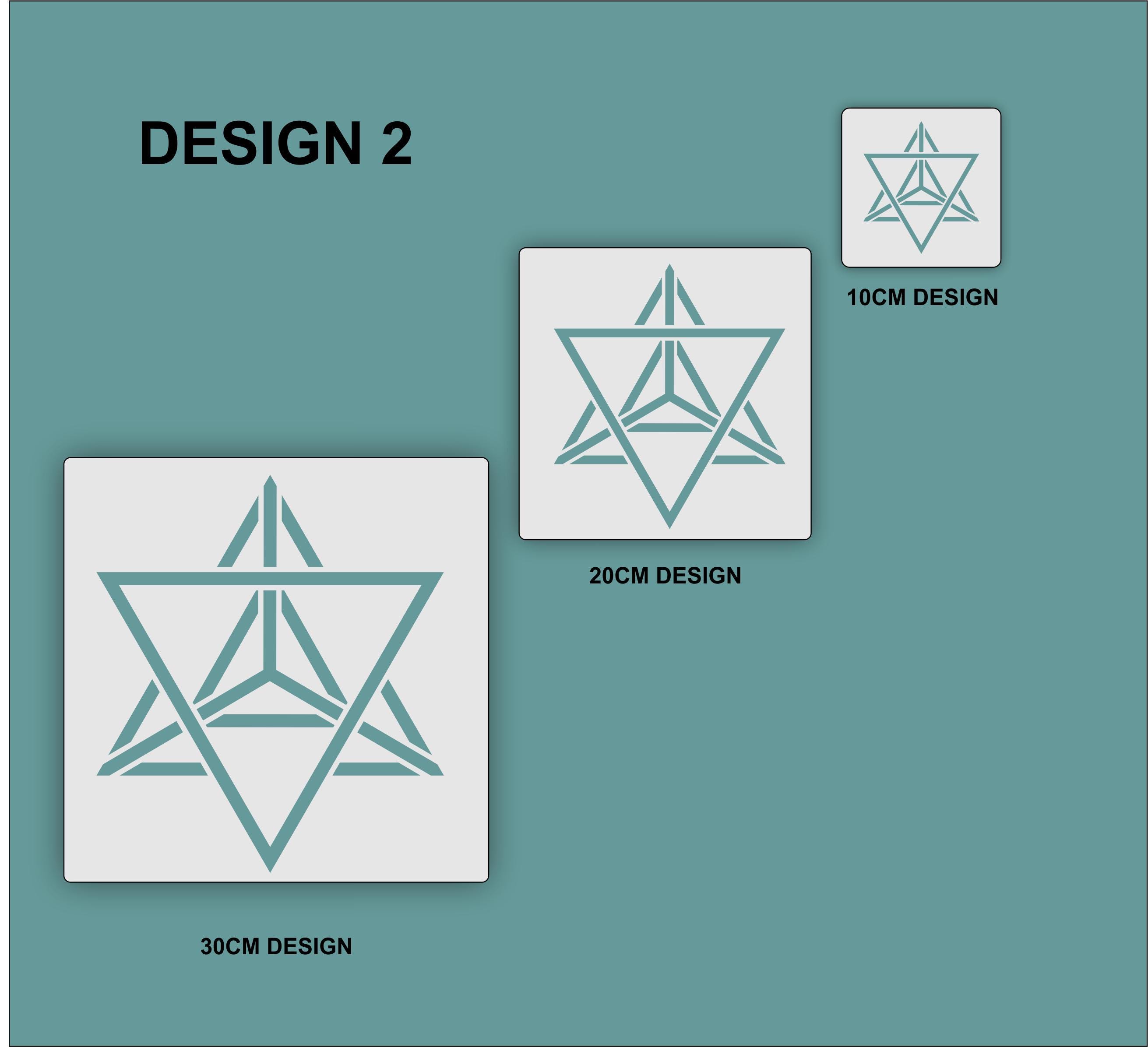 Sacred Geometry Stencil – Merkaba 2 Styles – 2D & 3D – Choose Size - Etsy