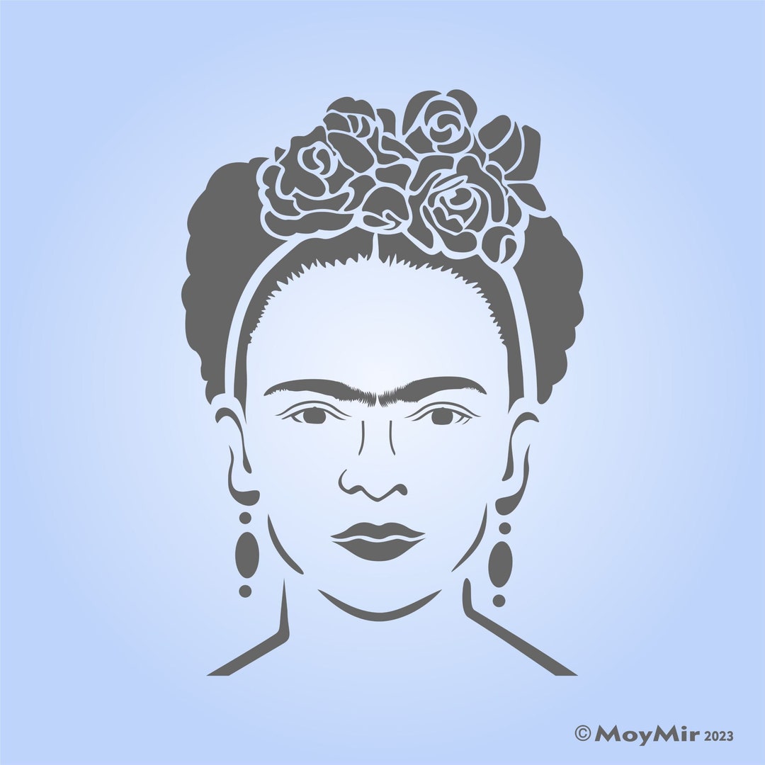 Frida Kahlo Stencil Template - Etsy