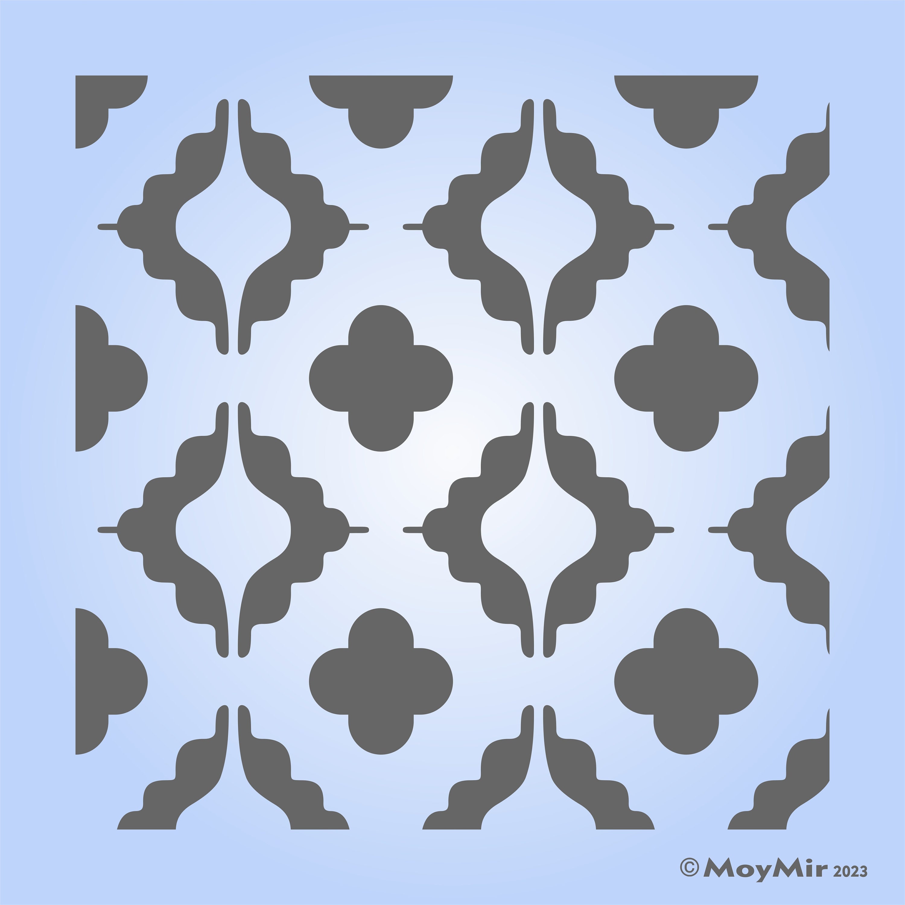 Moroccan Flower Stencil