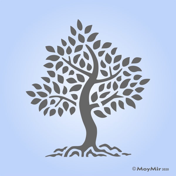 Tree Stencil - Etsy