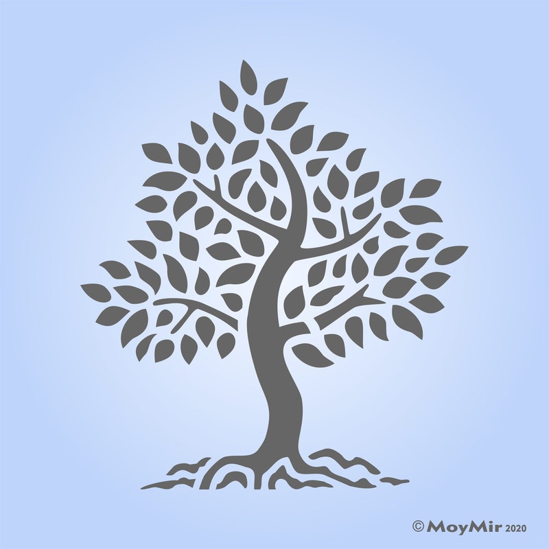 Tree Stencil - Etsy