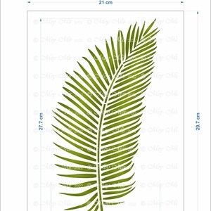 Palm Frond Leaf Design Stencil for Walls Fabric & Crafts - Etsy