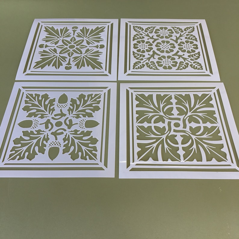 Set of 4 Greek Style Stencils for Tiles, Walls & Craft, Choose Size - Etsy