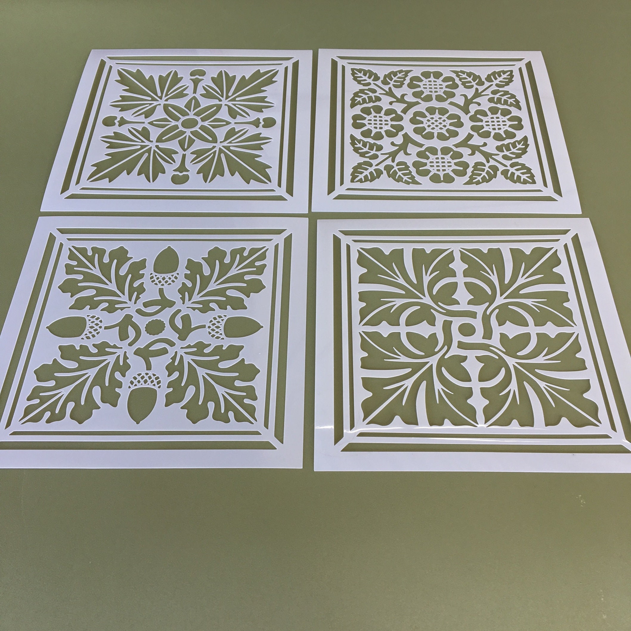 Set of 4 Greek Style Stencils for Tiles, Walls & Craft, Choose Size - Etsy