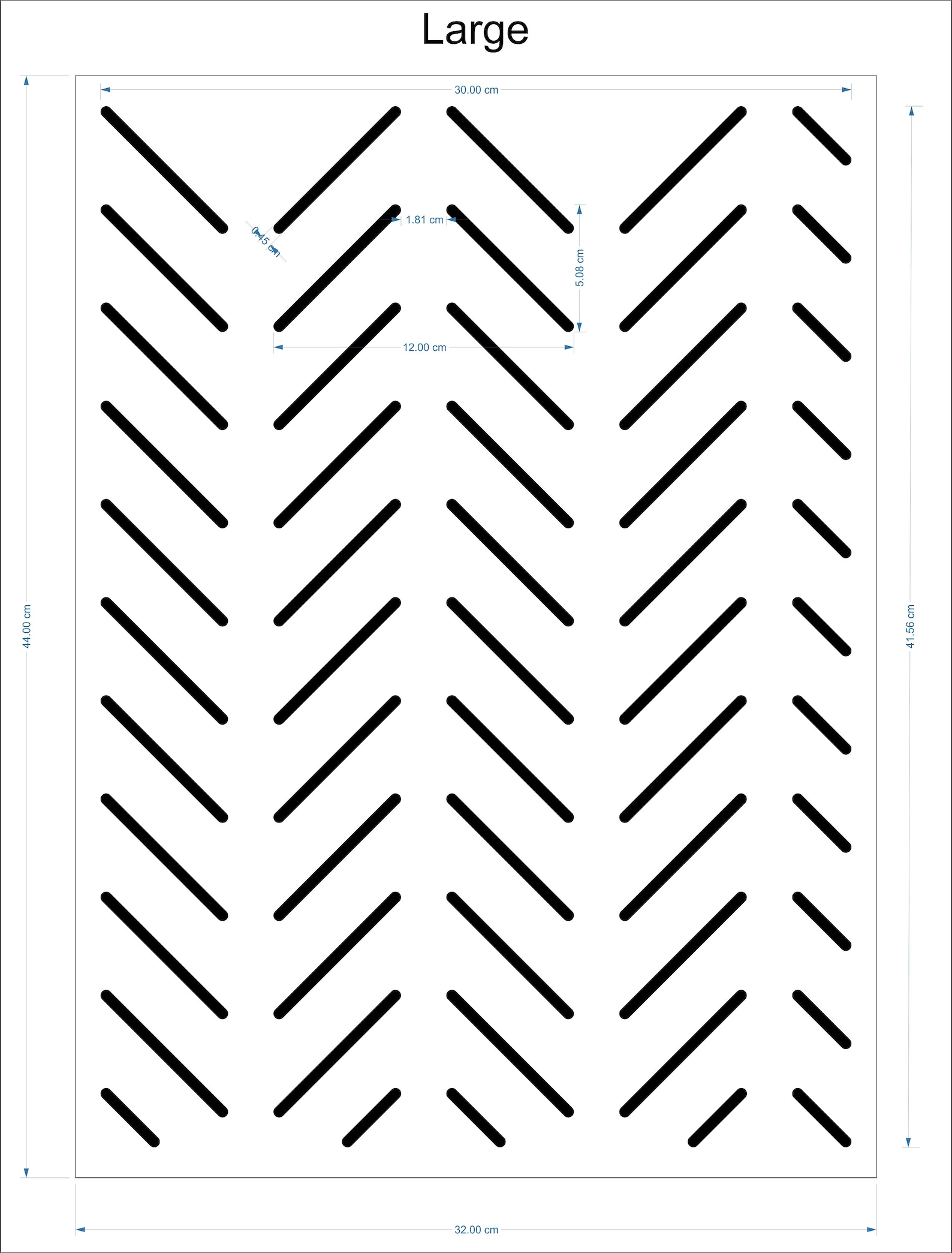 Herringbone Design Stencil for Walls Fabric & Crafts, Repeating Pattern ...