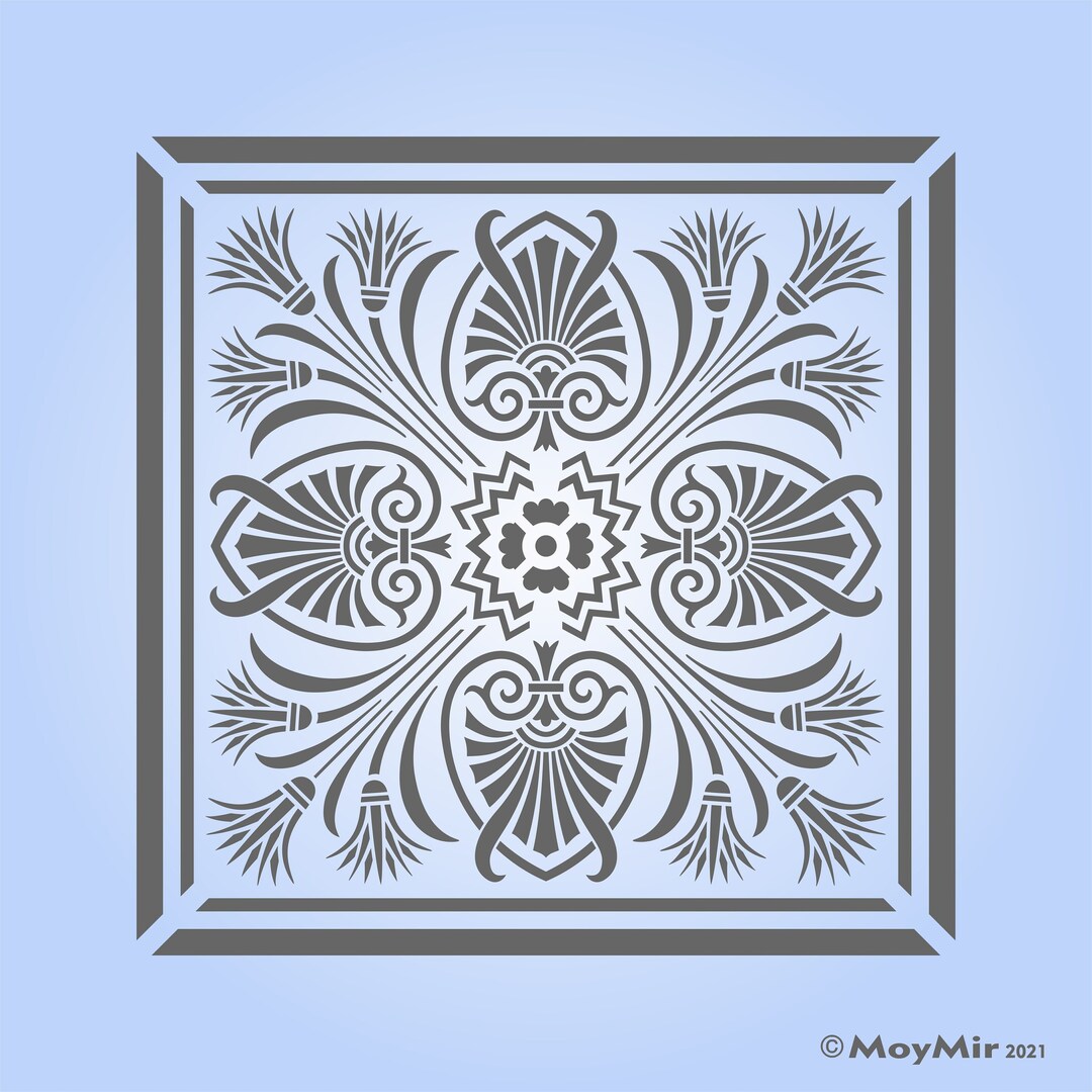Art Noveau / Greek Style Stencil/template for Tiles, Walls & Craft - Etsy
