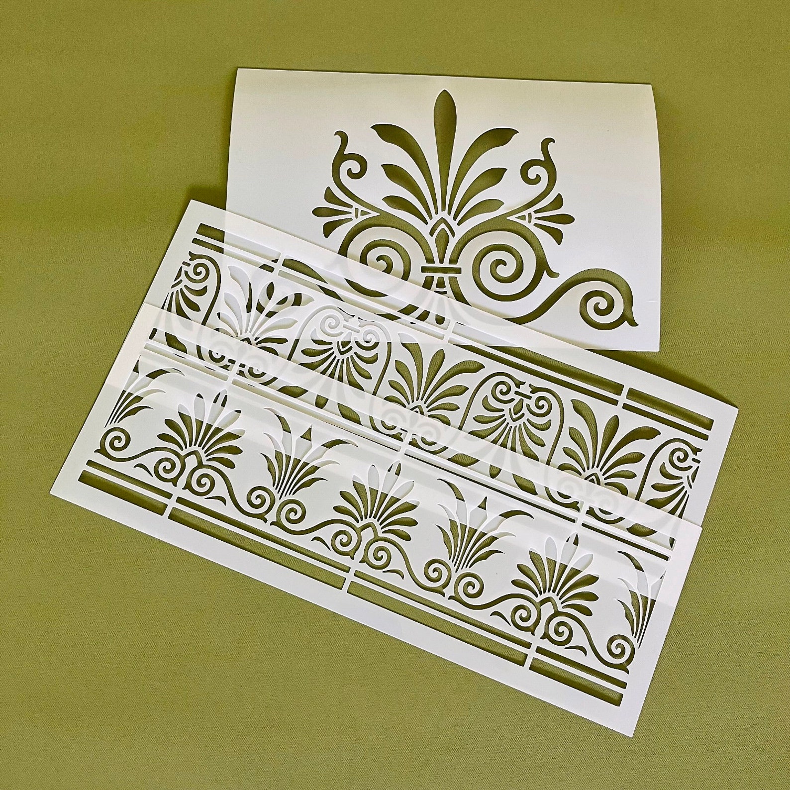 Greek Style Border & Centre Stencils, Set of 3 - Etsy