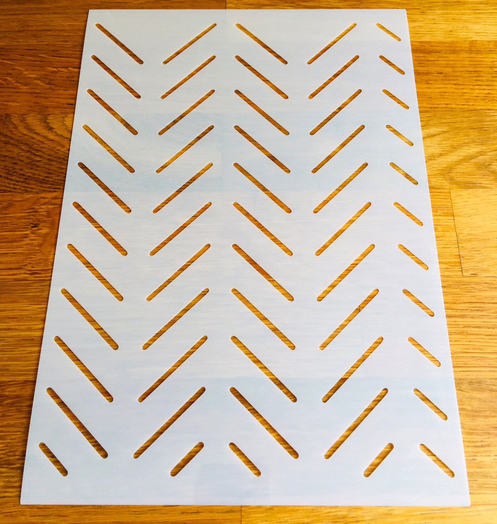 Herringbone Design Stencil for Walls Fabric & Crafts, Repeating Pattern ...