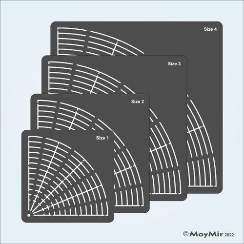 Large Template Mandala Circle Quilting Stencils Inches or - Etsy