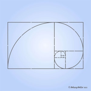 Fibonacci Sequence, Golden Ratio Stencil Template - Etsy