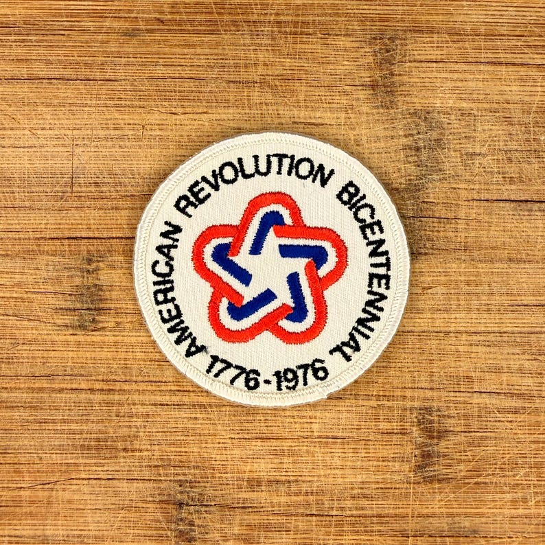 American Revolution Bicentennial Patch – 3in Vintage Embroidered Sew on ...