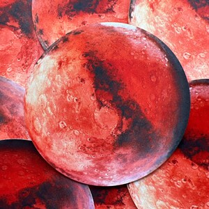 Realistic Mars Iron-on Patch – Sublimation Planet Patch – 4 Inch Space ...